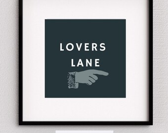 Lovers Lane Street Sign - Etsy