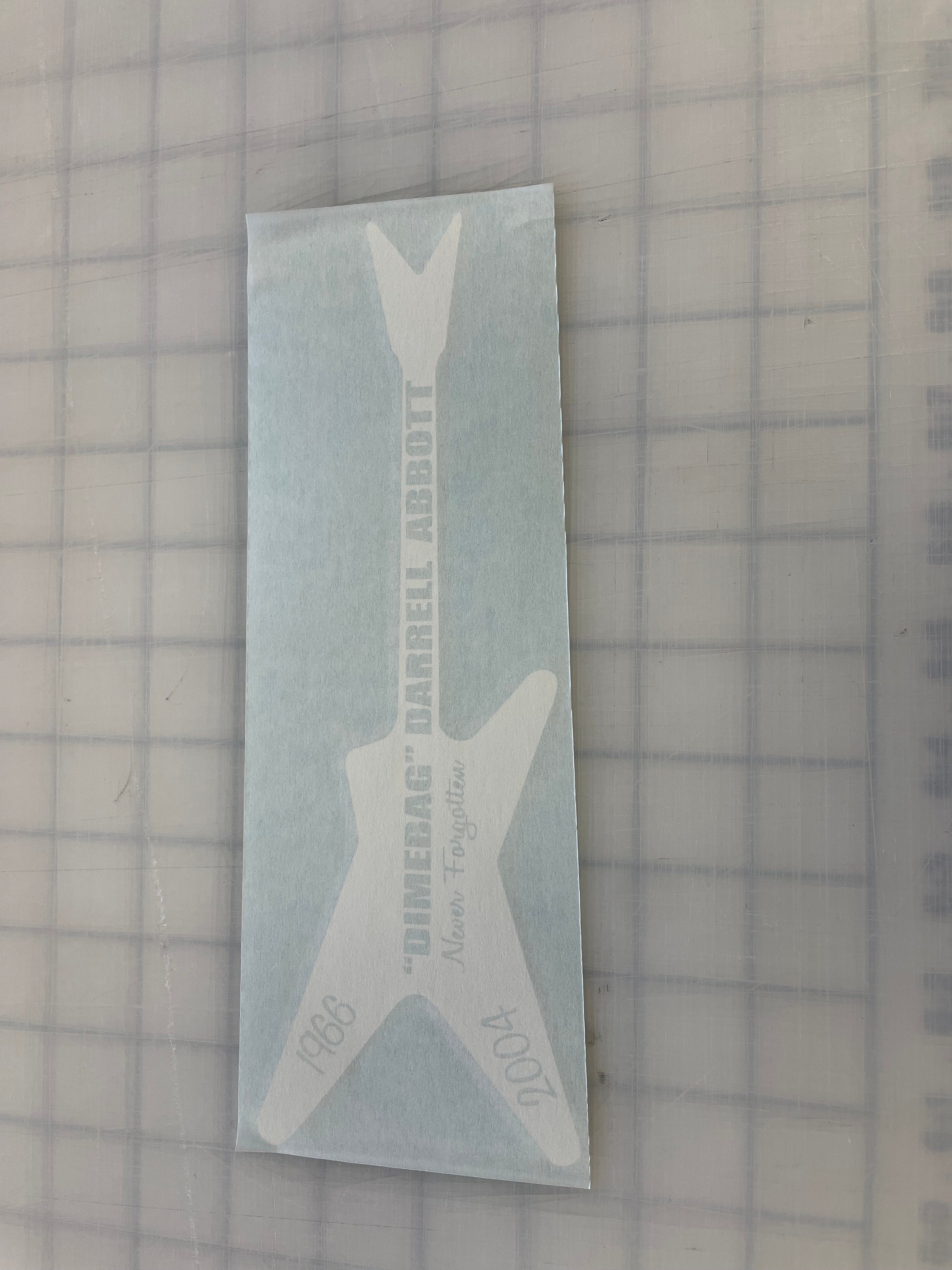 Dimebag Darrell Tribute Guitar Sticker (different Variations) - Etsy