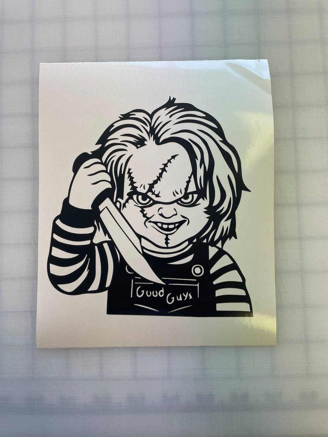 Chucky 6” Silhouette Vinyl Decal Ready to Apply - Etsy