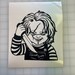 Chucky 6” Silhouette Vinyl Decal Ready to Apply - Etsy