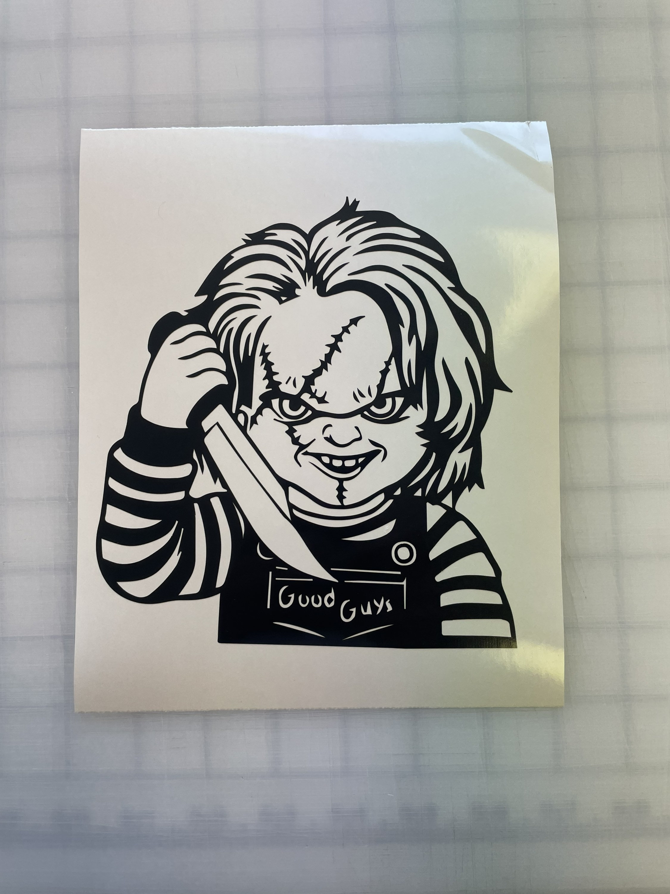 Chucky 6” Silhouette Vinyl Decal Ready to Apply - Etsy