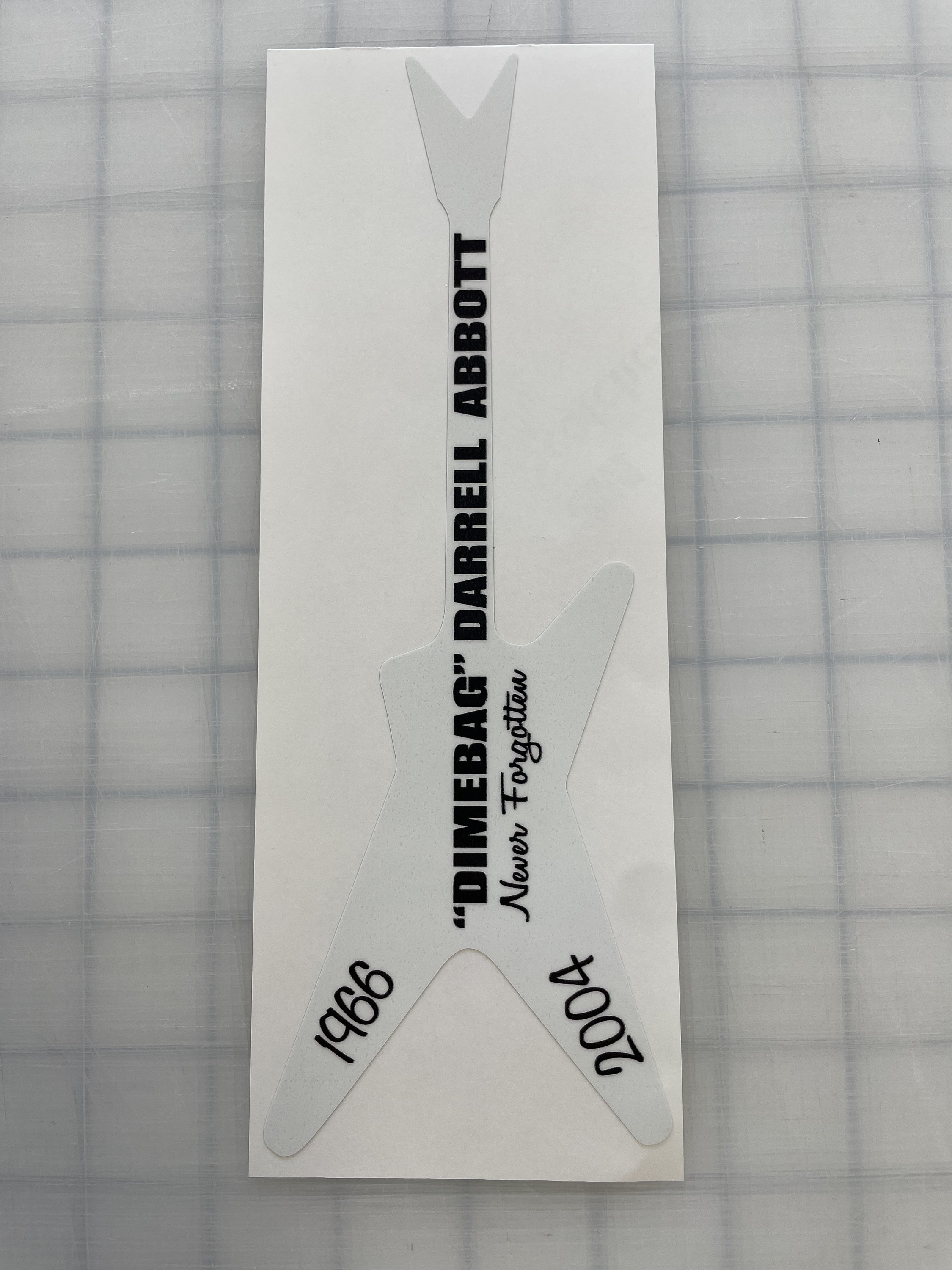 Dimebag Darrell Tribute Guitar Sticker (different Variations) - Etsy