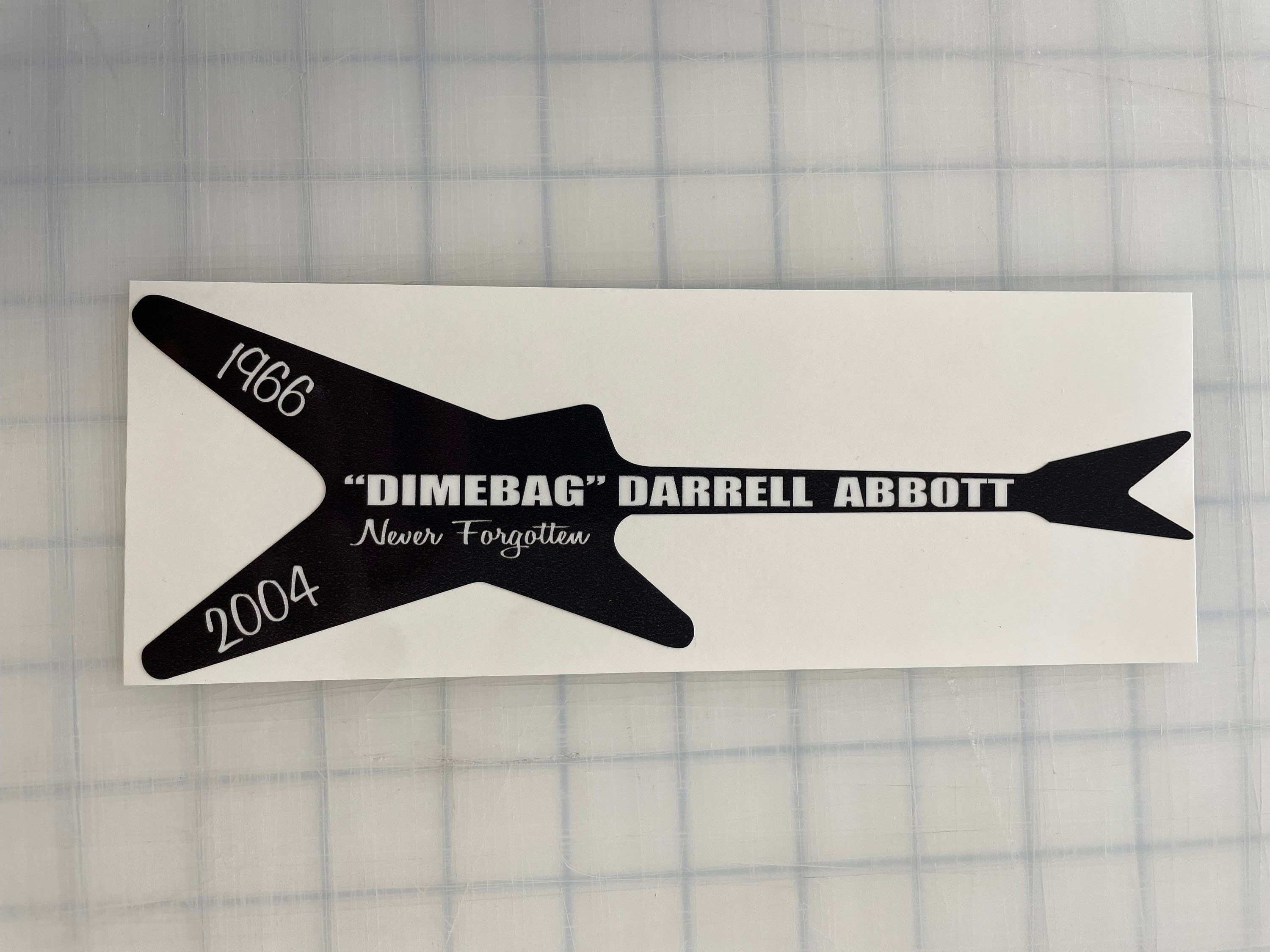 Dimebag Darrell Tribute Guitar Sticker (different Variations) - Etsy