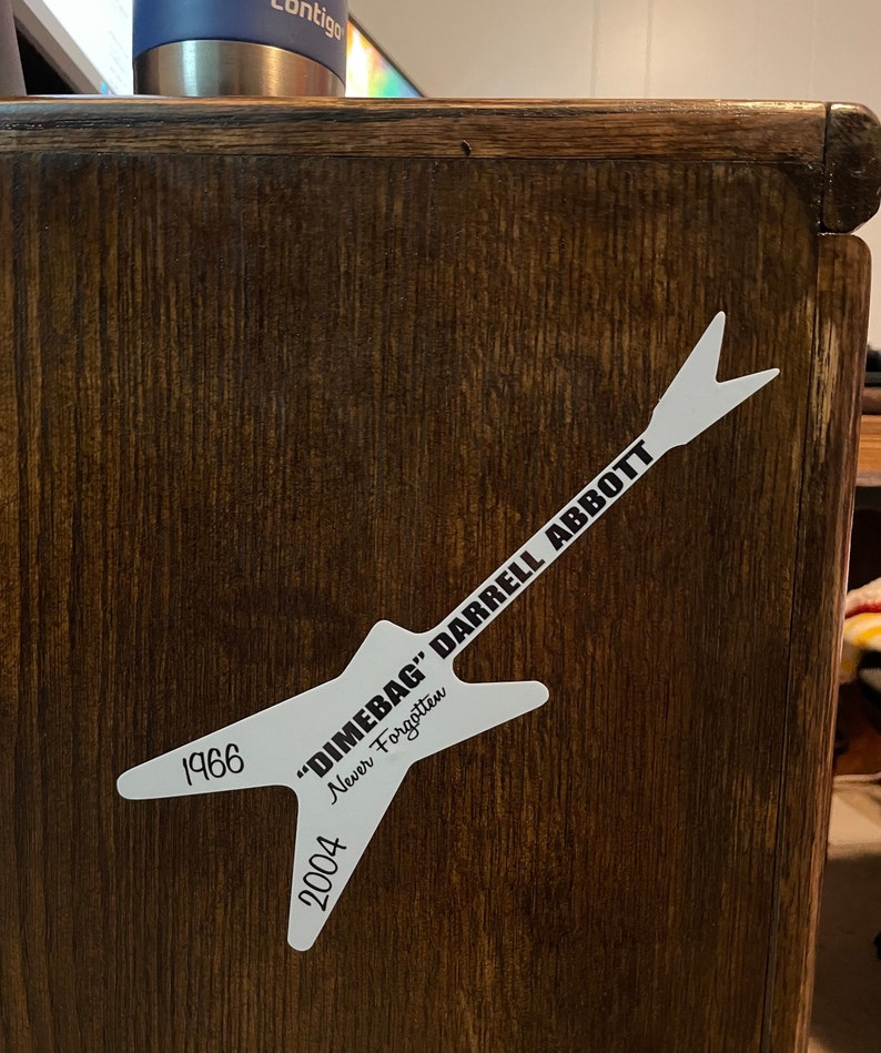 Dimebag Darrell Tribute Guitar Sticker (different Variations) - Etsy