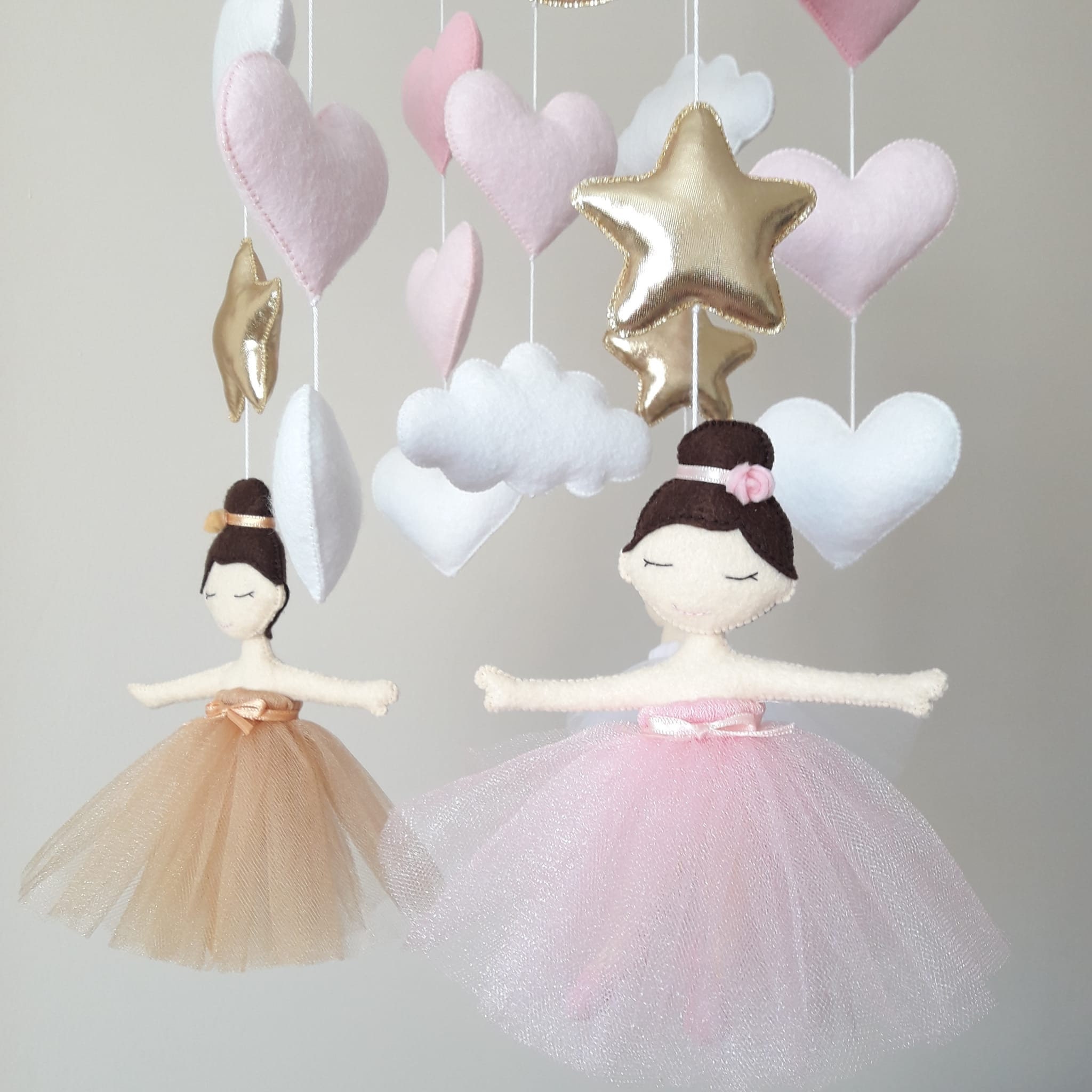 Felt Ballerina Baby Mobile, Ballet Nursery Mobile, Princess Cot Mobile ...