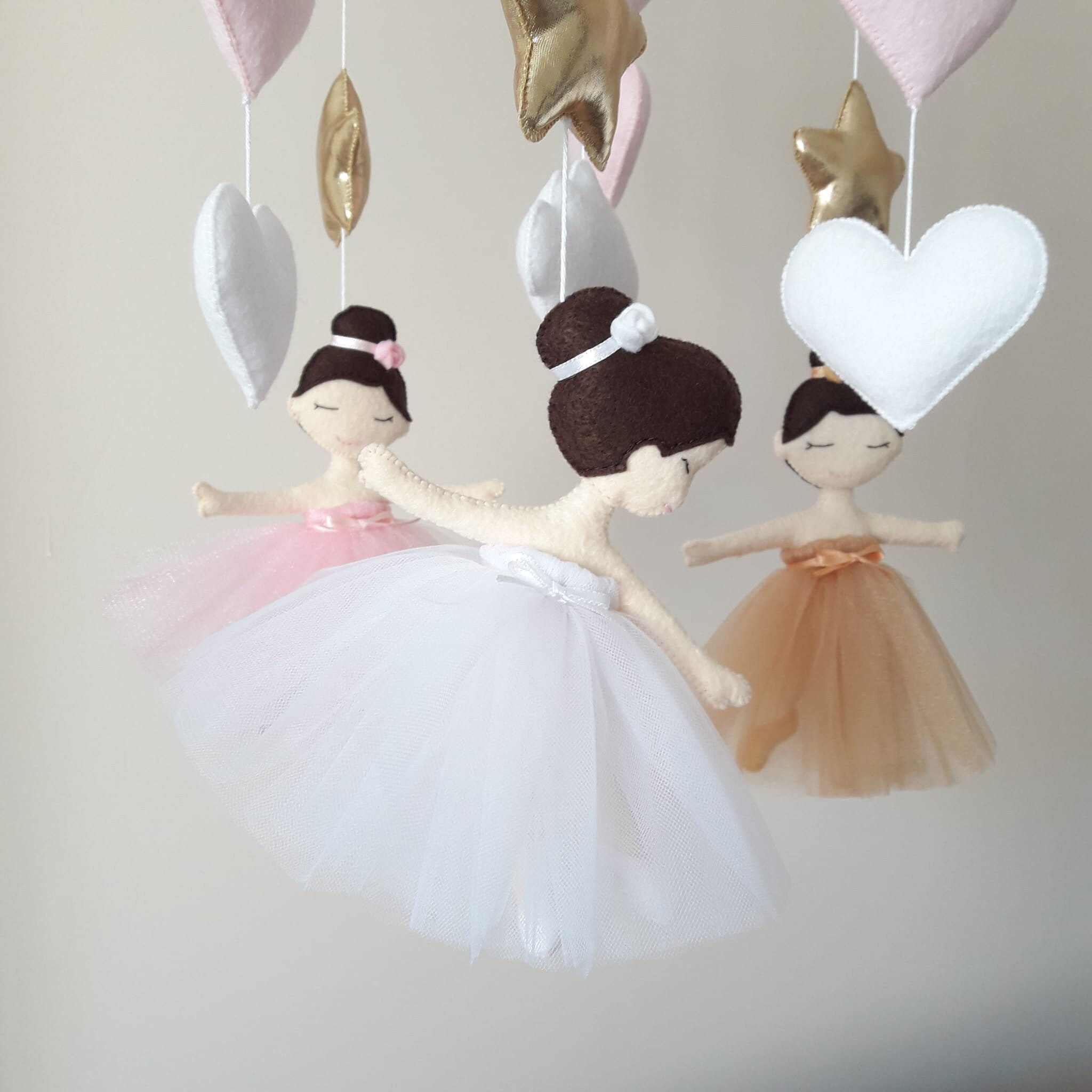 Felt Ballerina Baby Mobile, Ballet Nursery Mobile, Princess Cot Mobile ...