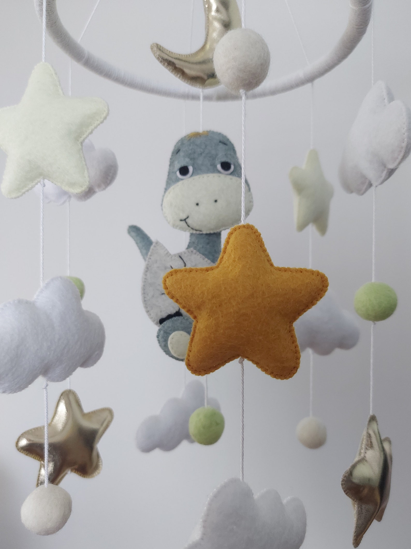 Felt Dinosaur Baby Mobile, Baby Dinosaur Nursery Mobile, Dino Crib ...
