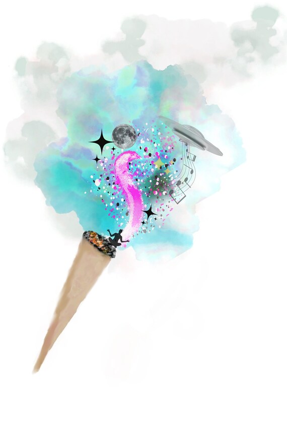 Galaxy Smoke Digital Download | Etsy