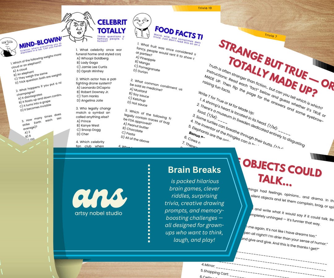 Printable Pub Trivia Games Bundle: Riddles, Puzzles, and Brain Teasers ...