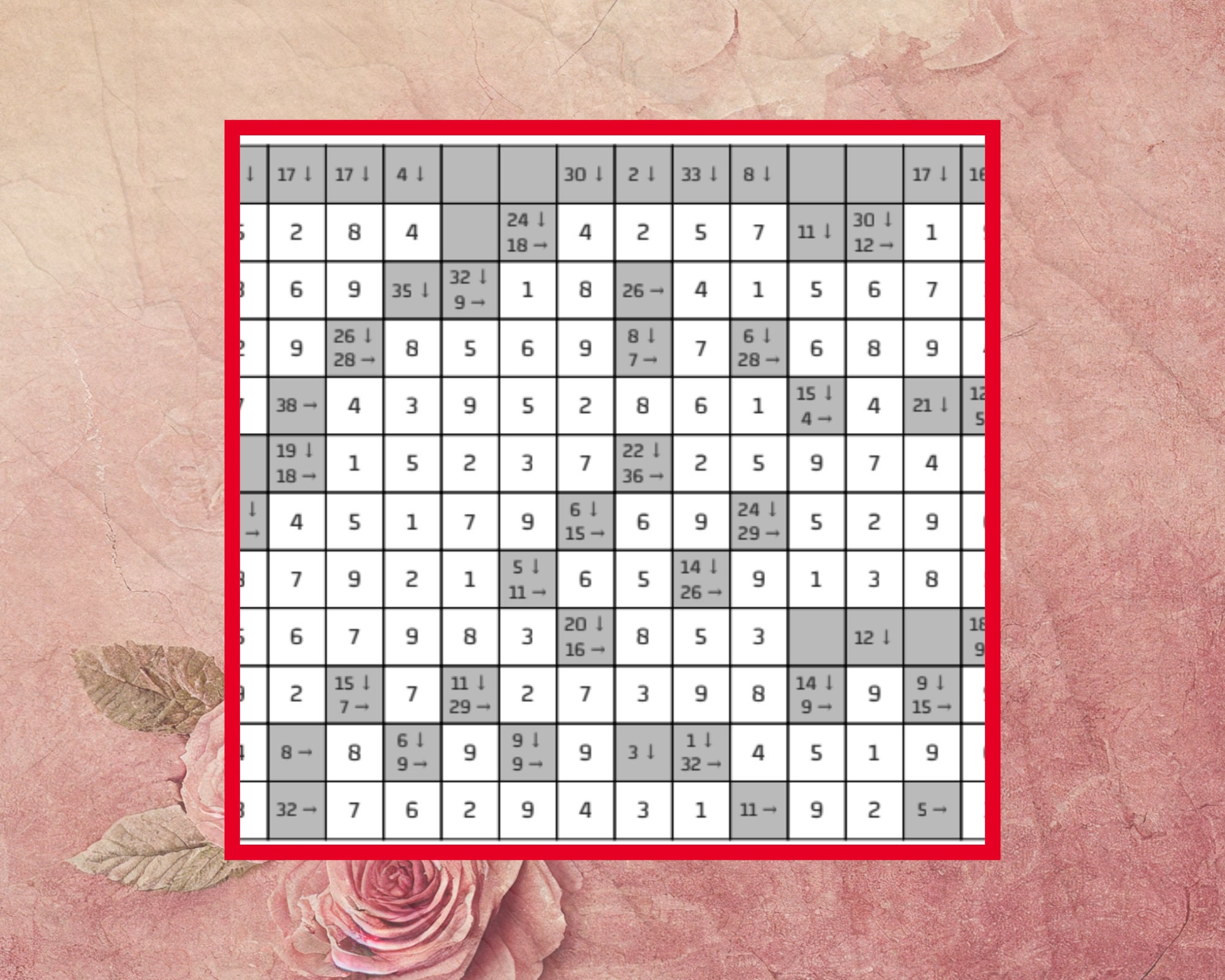 8000 Kakuro Puzzles Bundle, Printable Kakuro Puzzle, Cross Sum Puzzle ...