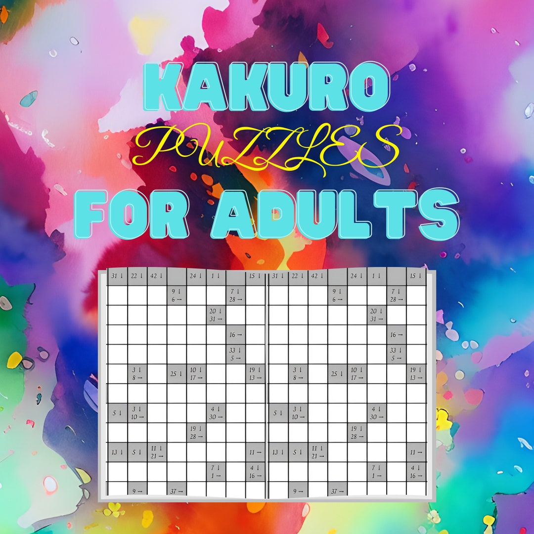 Ultimate Kakuro Puzzle Collection for Adults, Logic Puzzle Bundle With ...