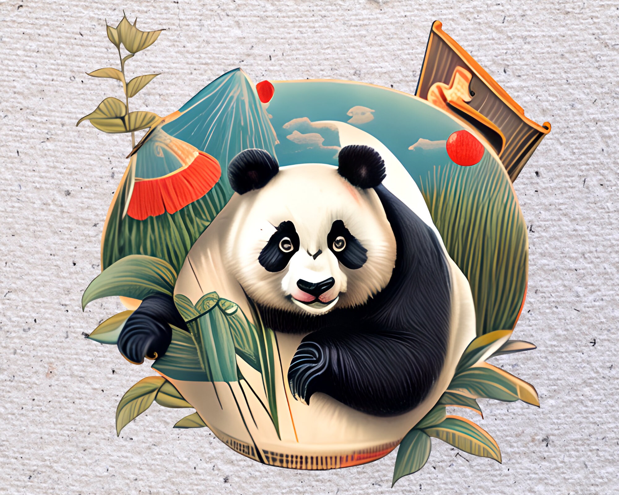 Digital Download: Vintage Panda Clip Art Pack Cute Panda Images, Baby ...