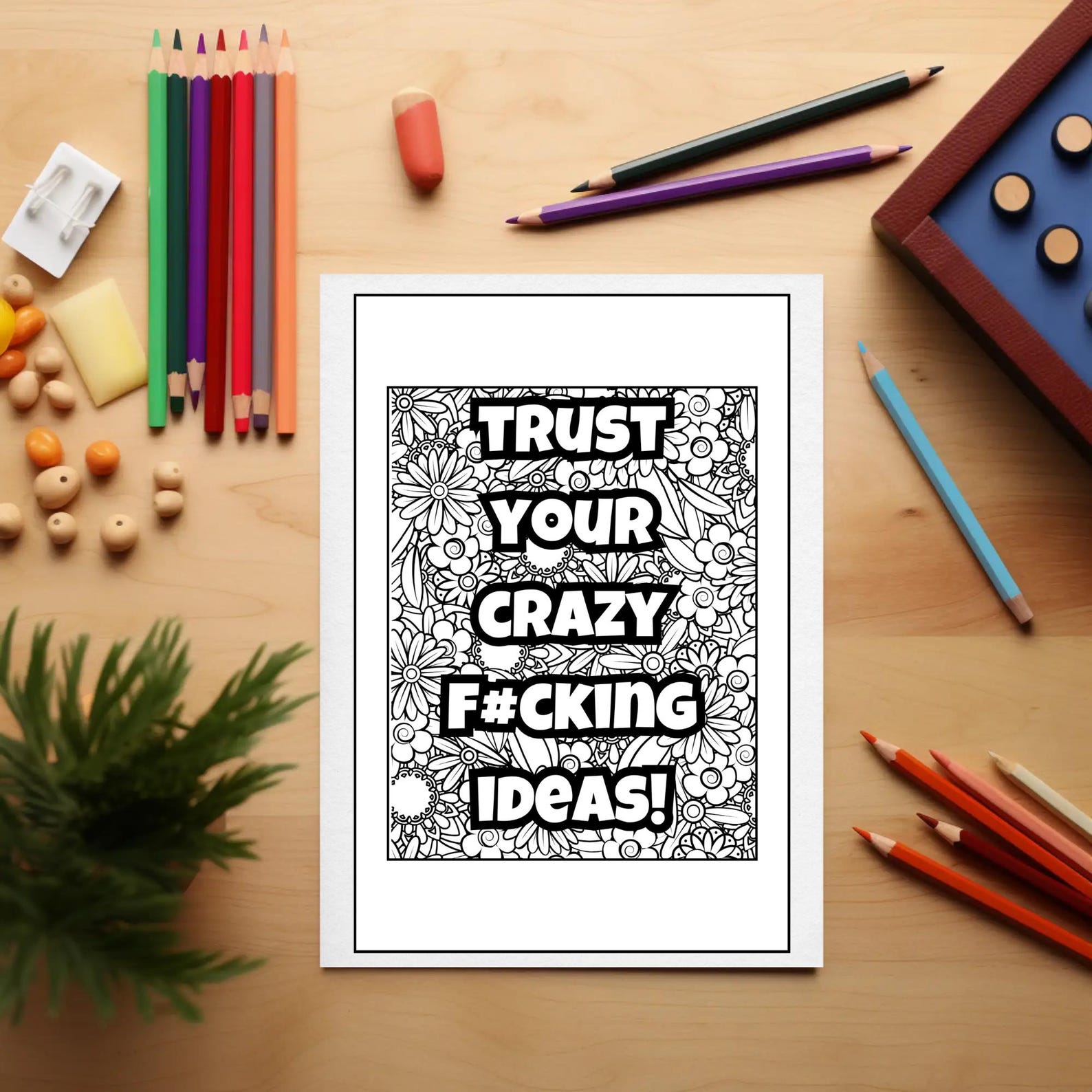 Cuss Words Coloring Swear Coloring Book Swear Word Coloring Digital ...