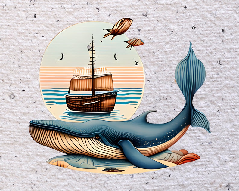 Majestic Blue Whale Clipart Set Ocean Clipart, Watercolor Whales ...