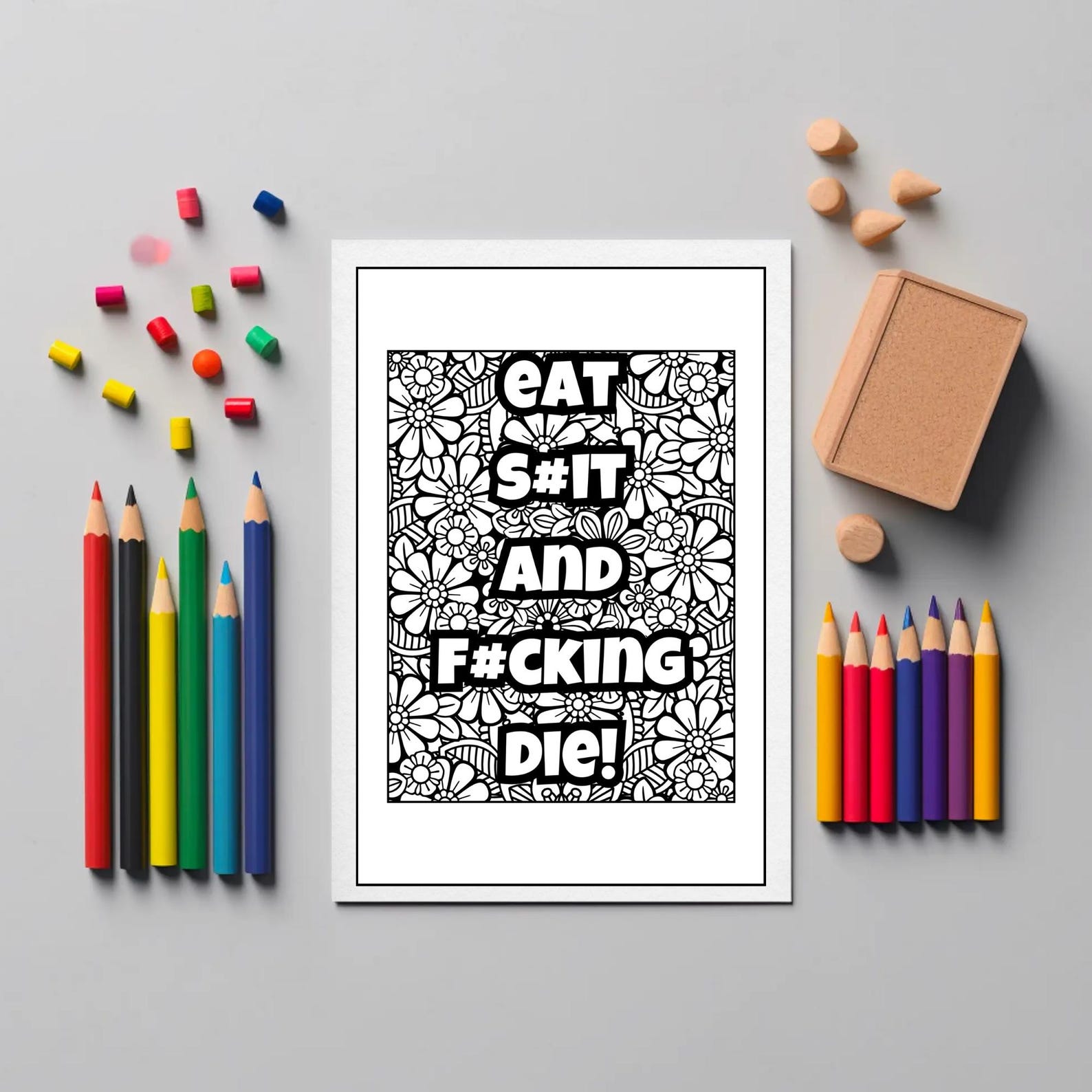Cuss Words Coloring Swear Coloring Book Swear Word Coloring Digital ...