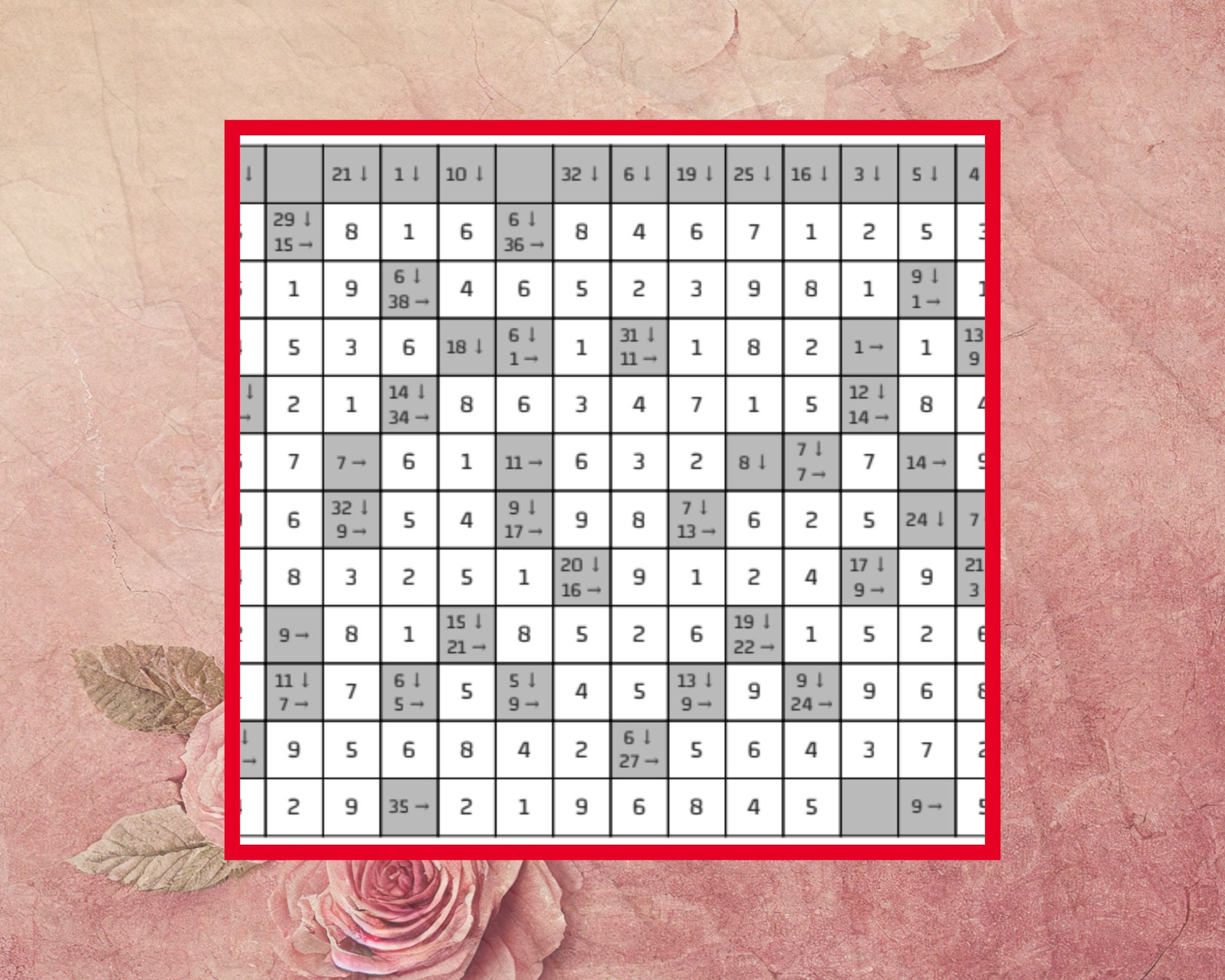 8000 Kakuro Puzzles Bundle, Printable Kakuro Puzzle, Cross Sum Puzzle ...