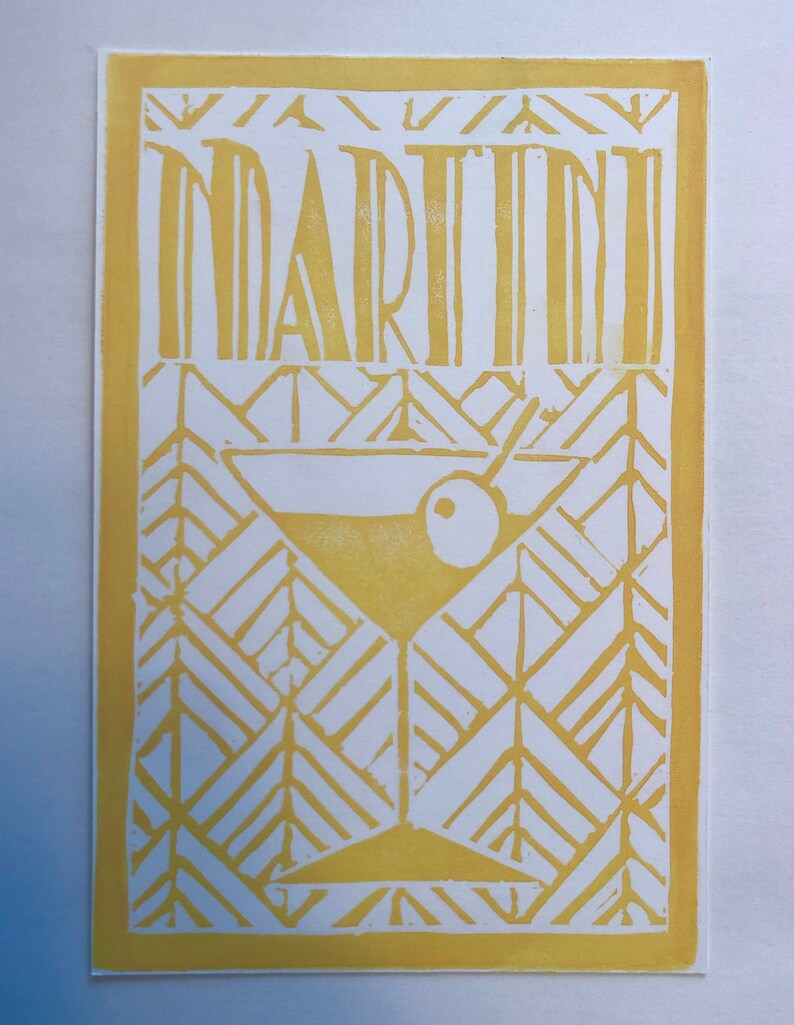 Hand-printed Postcards | Linocut Postcards | Punny Postcard - Etsy