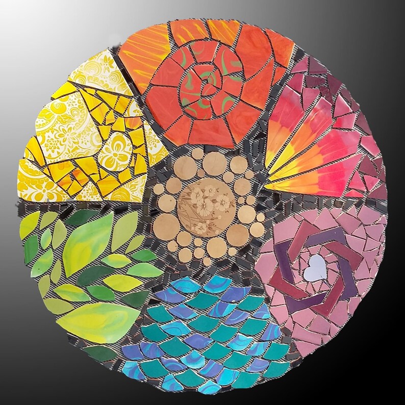 Handmade Custom Mosaic / Ceramic or Glass Tiles / Perfect for Indoors ...
