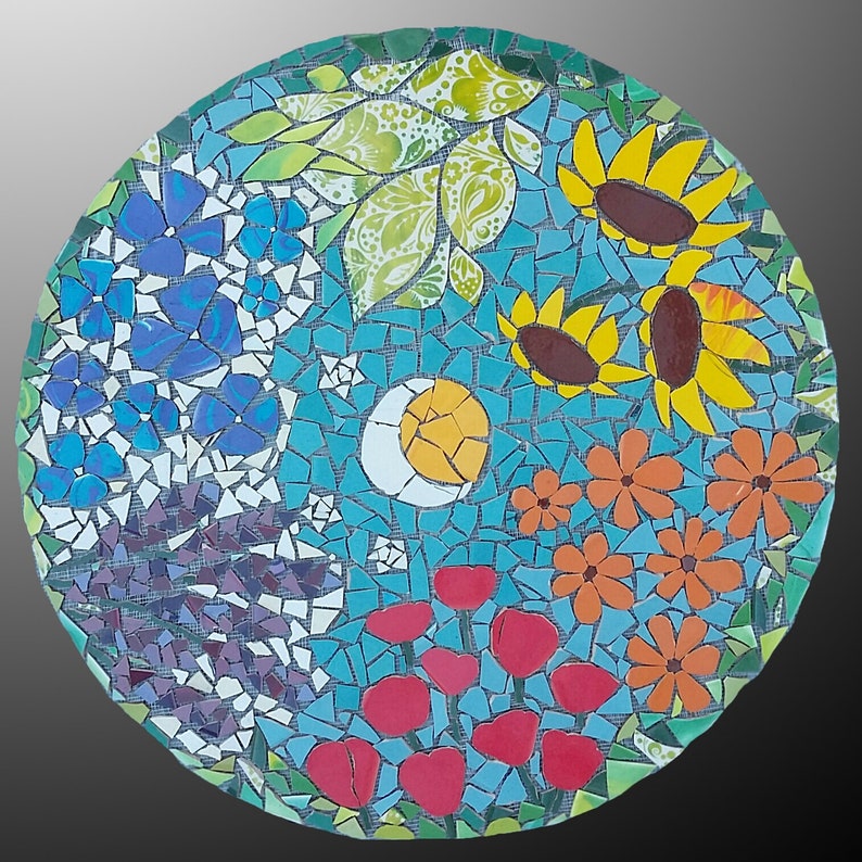 Handmade Custom Mosaic / Ceramic or Glass Tiles / Perfect for Indoors ...