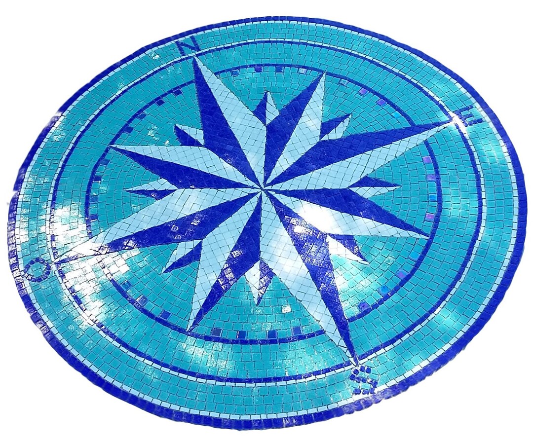 Compass Rose Mosaic Etsy