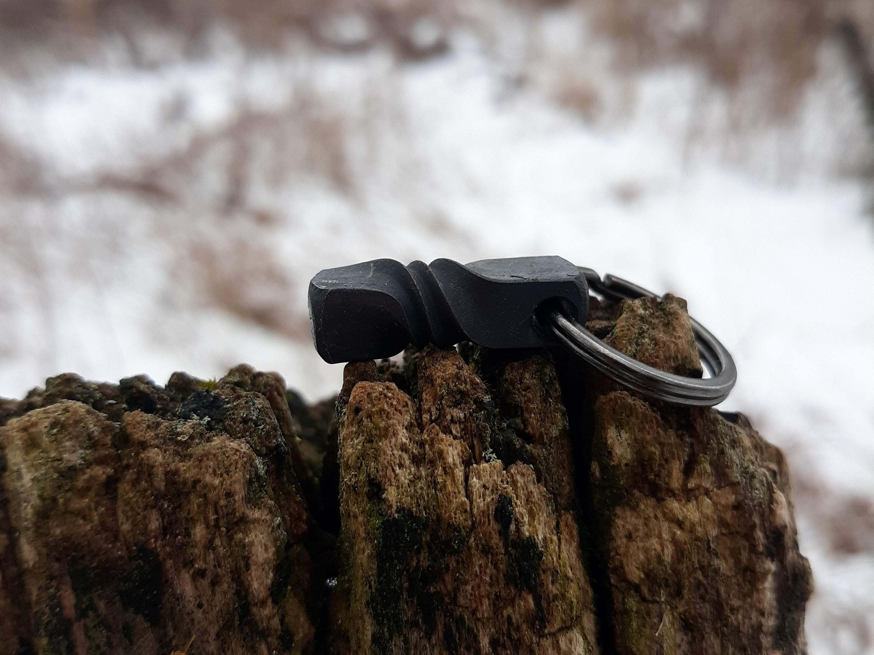 Hand Forged Blacksmith Keychain/pendant, Small Twist, Handmade Gift - Etsy