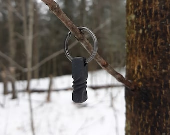 Large Hand Forged Twist Keychain, Gift Ideas, Blacksmith, Handmade ...