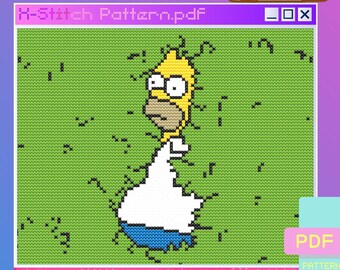 Homer Cross Stitch Pattern - Etsy