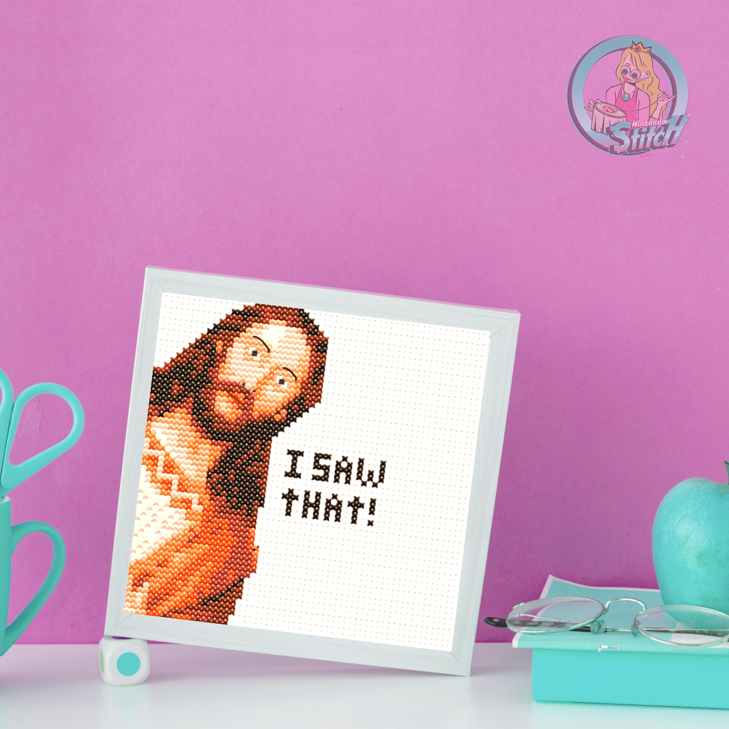 Weird Jesus Cross Stitch