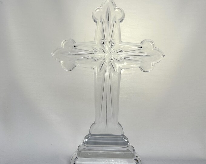 Waterford Crystal Standing Star Cross, 10 Religious Spiritual Cross in ...