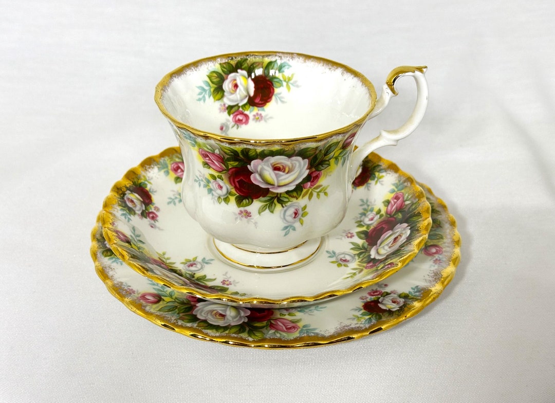Royal Albert Celebration Pattern Montrose Shape Tea Cup, Saucer, and ...