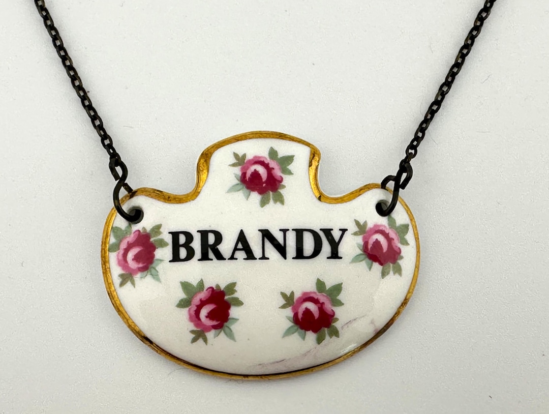 Brandy Decanter Label, Vintage English Bone China Label by Royal ...