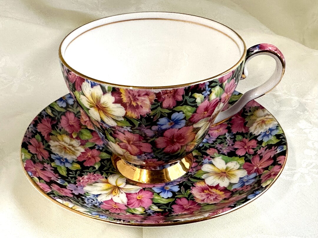 Royal Winton All-over Chintz Cup and Saucer, Multicolor Florence ...