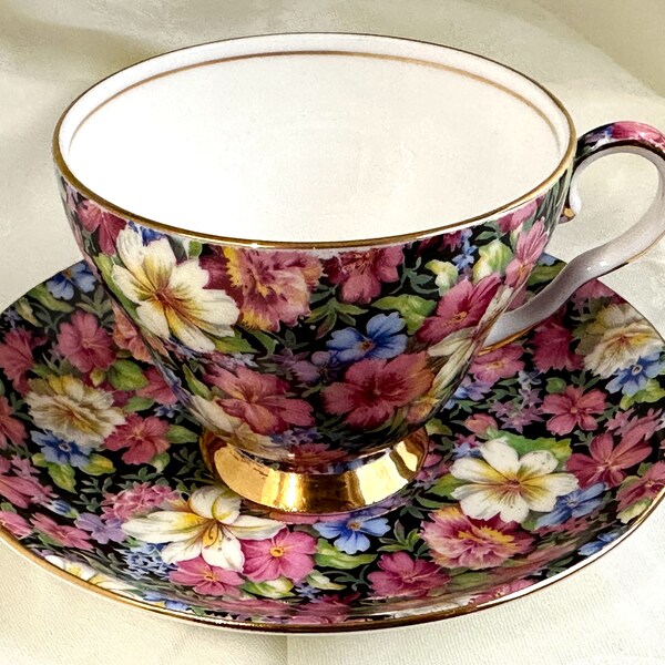 Chintz Tea Cup - Etsy