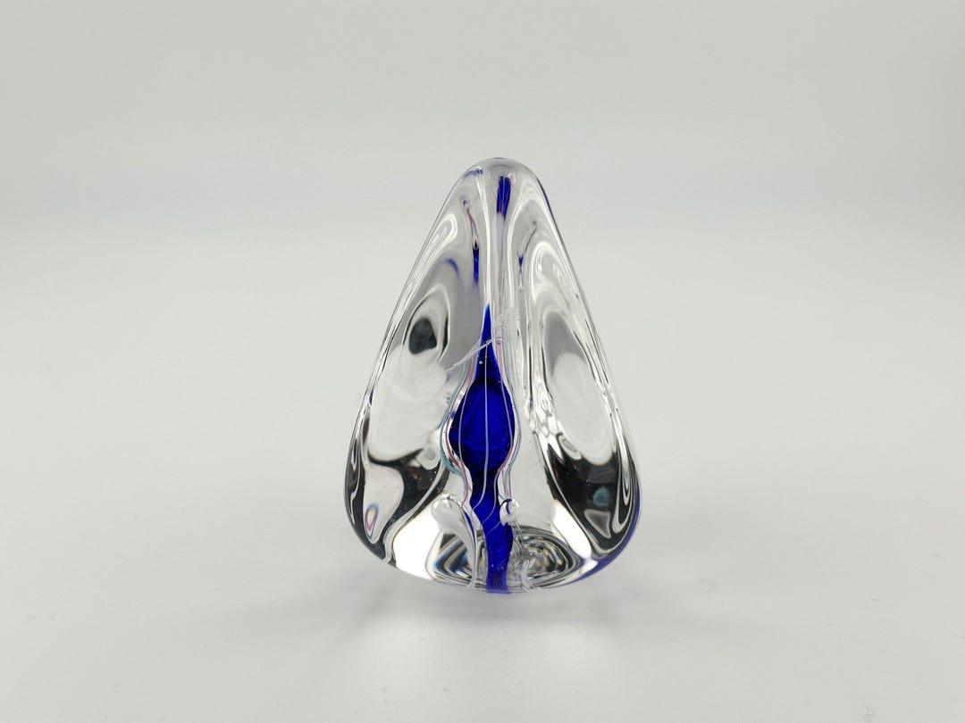 Schmidt & Rhea Art Glass Triangular Paperweight – Contemporary Clear ...