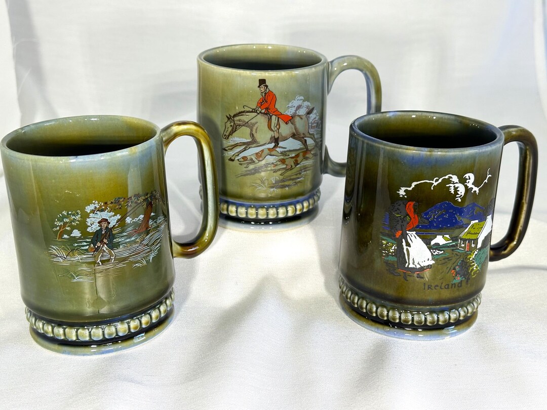 Vintage Wade Irish Mugs, 10 Oz Mug for Beer, Coffee and More - Set of 3 ...