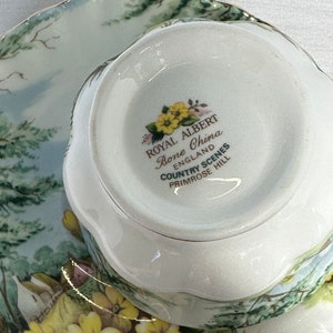 Country Series Tea Cup and Saucer by Royal Albert, Primrose Hill ...