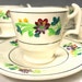 Royal Grafton 1950's Burgundy Floral Cup and Saucer Academy Pattern ...
