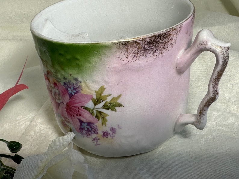 Victorian Mustache Cup Antique Cup for Mustaches Floral - Etsy