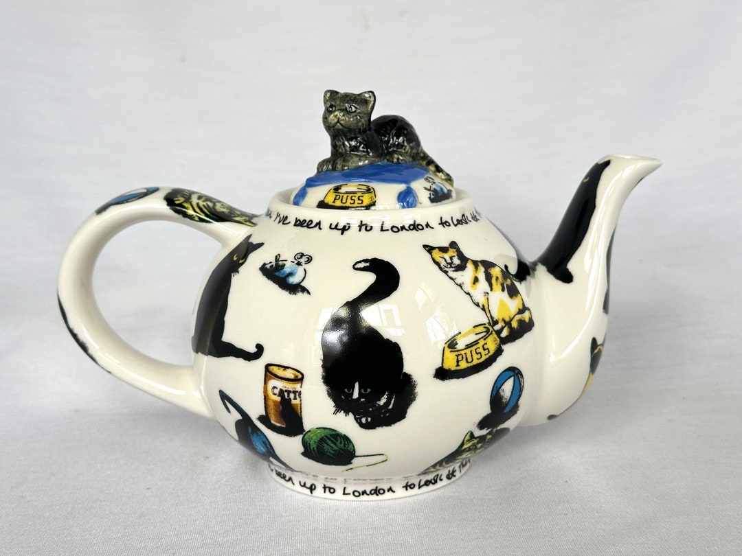 Cardew Design Cat Teapot, 2004 Paul Cardew Cat Tea 16 oz Teapot with ...