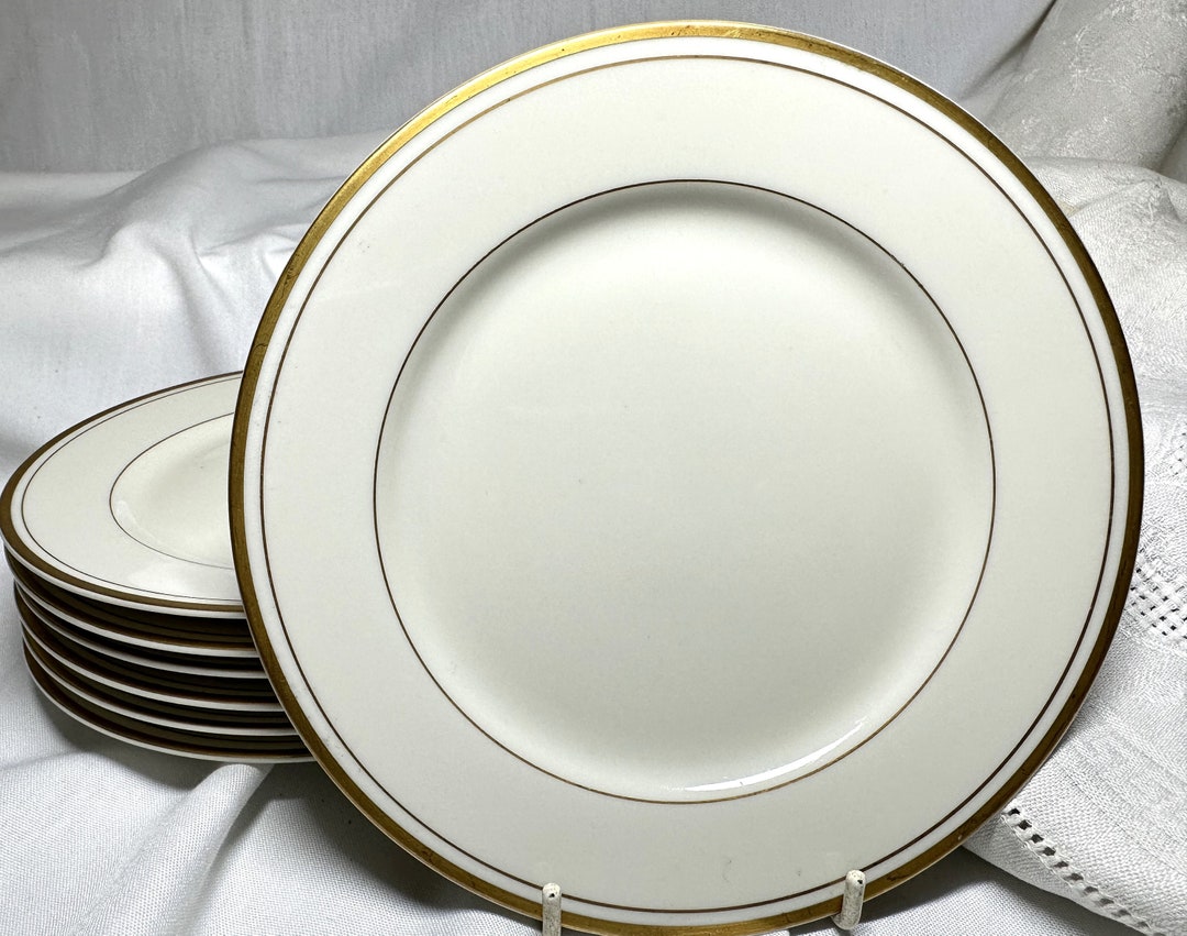Palais Buff by Fitz & Floyd Bread and Butter Plate, Gold Trim, 6-1/2 ...