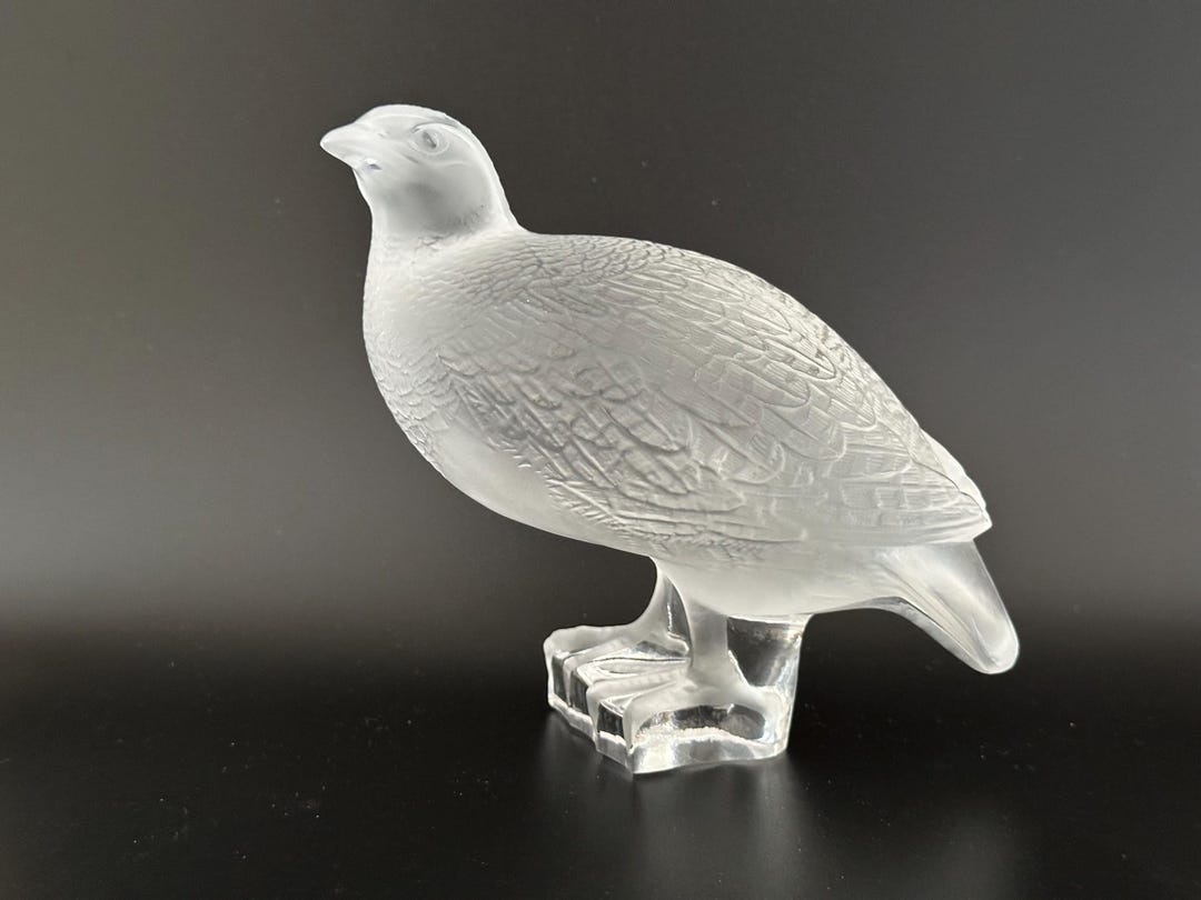 Lalique Worry Partridge – Frosted Crystal, Signed Lalique France, Large ...