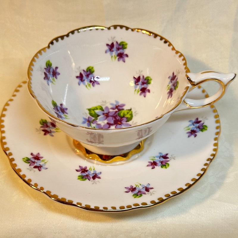Violet Tea Cup - Etsy