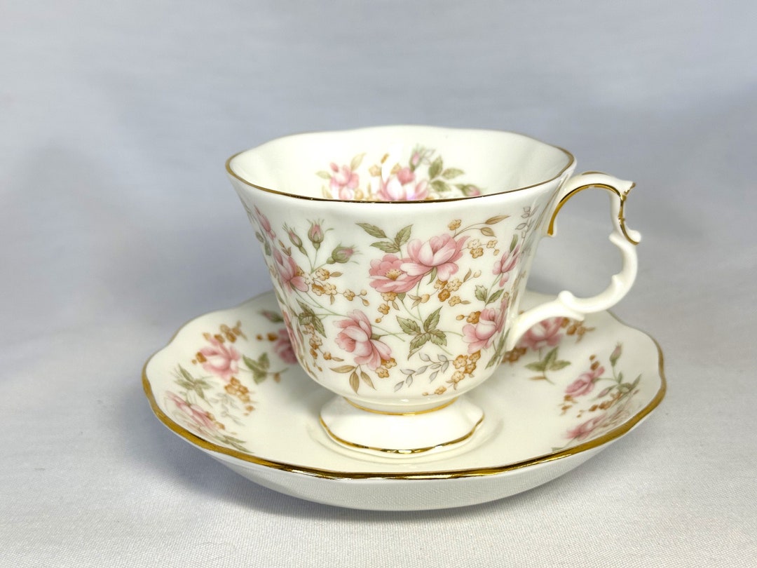 Rose Chintz Tea Cup by Royal Albert, 1980's Fine English Bone China Cup ...