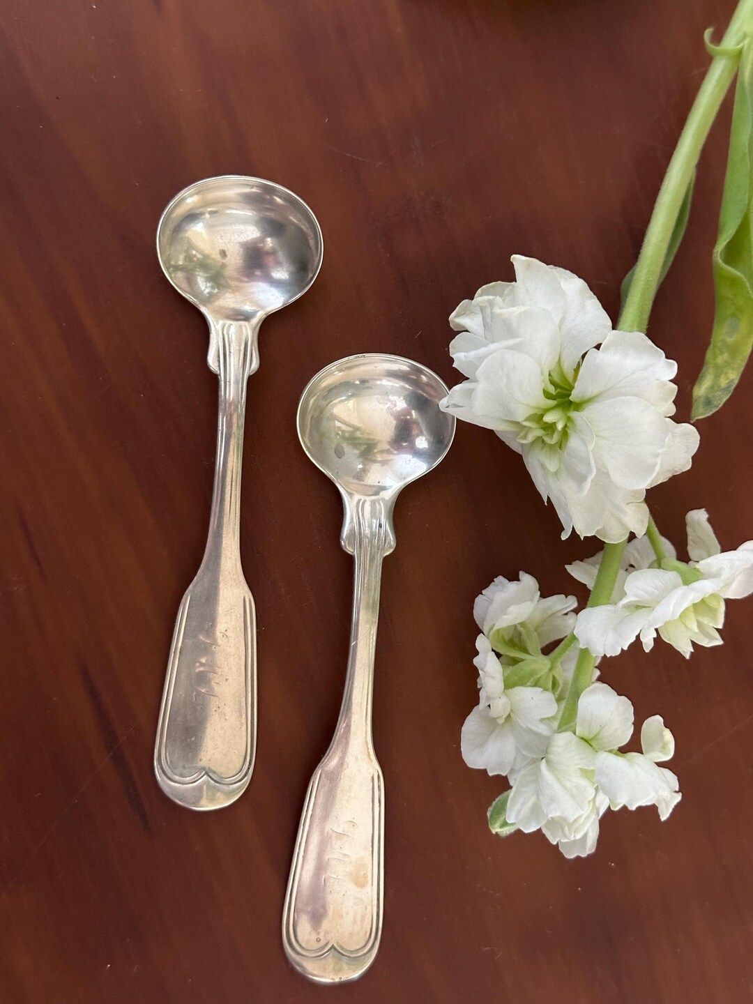 Antique Master Salt Spoons, 19th Century Sheffield Silver Spoons - Etsy
