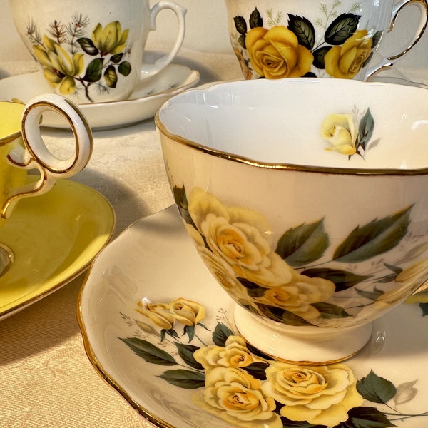 Yellow Tea Cup - Etsy