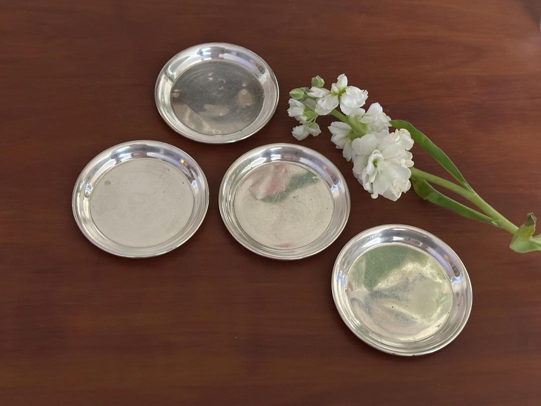 Sterling Butter Dishes, Set of Four 19th Century Butter Pats, 2-5/8 ...