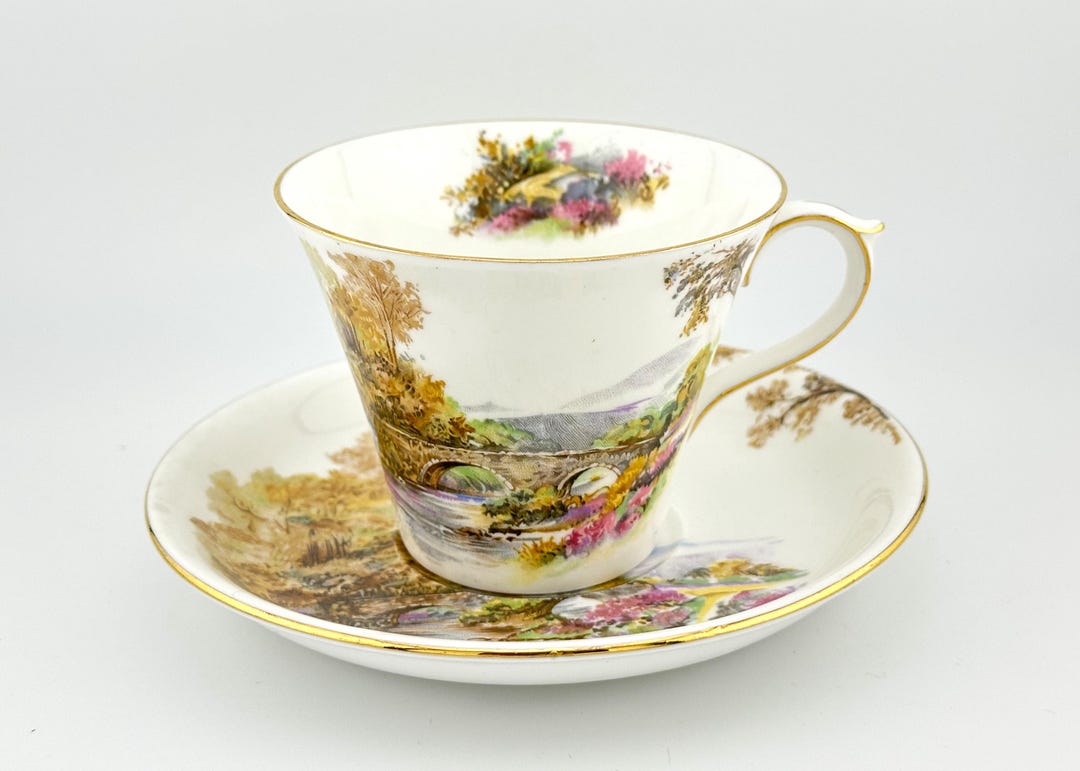 Shelley Heather Series, Perth Shape Cup and Saucer, #0187 - Etsy