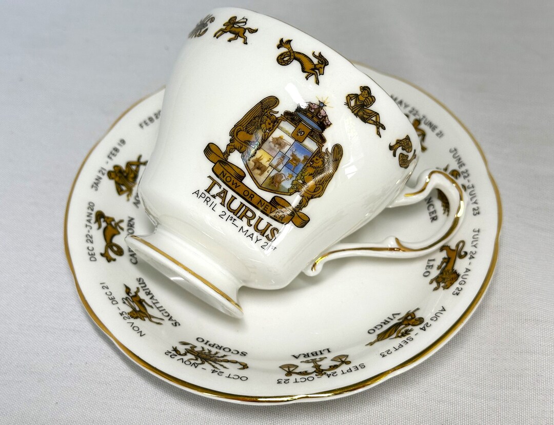 Taurus Teacup, Signs of the Zodiac by Regal Bone China, Vintage English ...