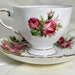 Moss Rose Cup and Saucer by Tuscan Pink Roses Bone China Teacup English ...