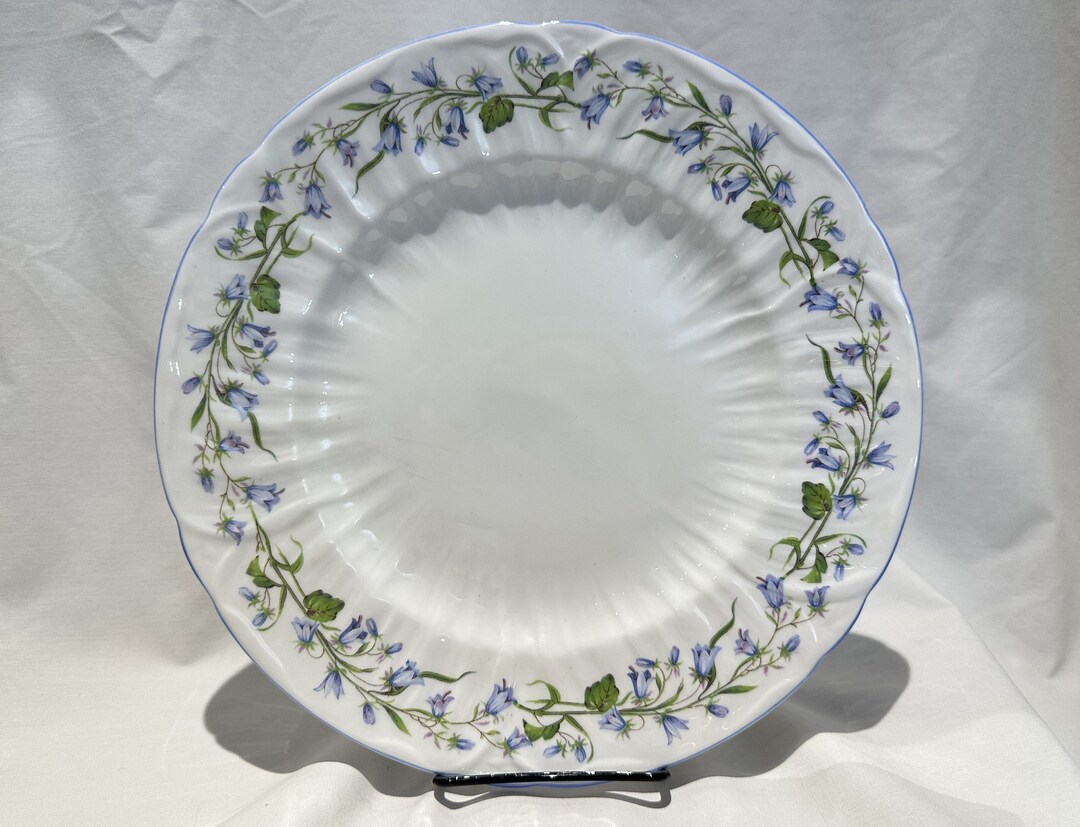 Shelley Harebell Dinner Plate, Orleander Shape Shelley Blue 10-3/4 ...